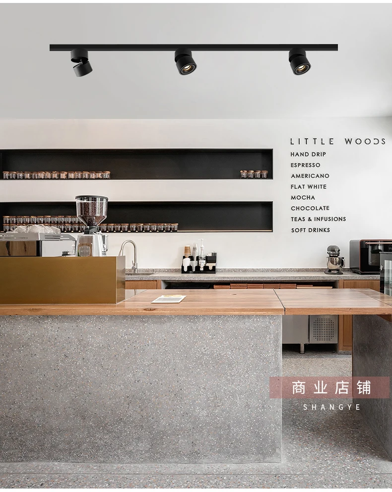 Surface Mounted Spot Light Adjustable Downlight Free Punch Anti-glare ...