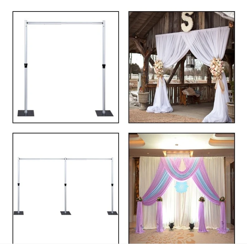 Adjustable Stage Decoration Backdrop Poles Stand Pipe and Drape Wedding