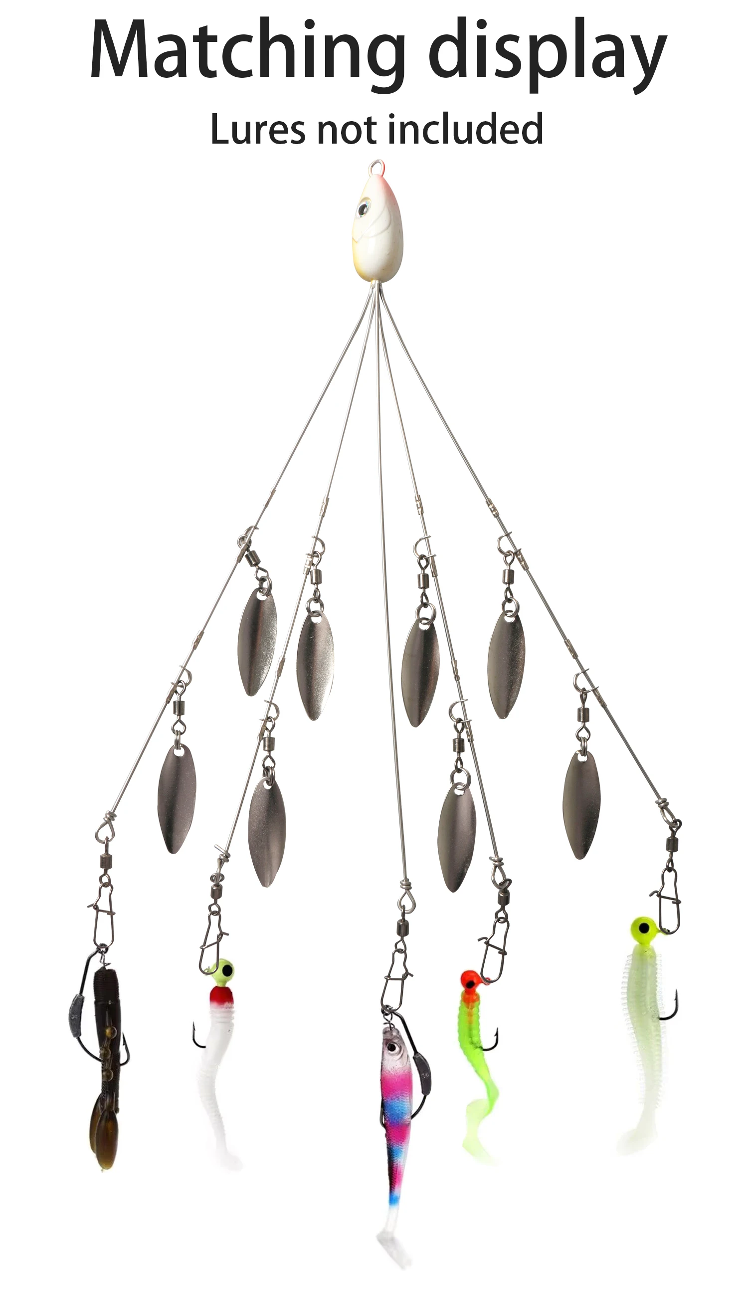 Alabama Rig Fishing Lure - 5 Arms Umbrella Rig Bait Rigs