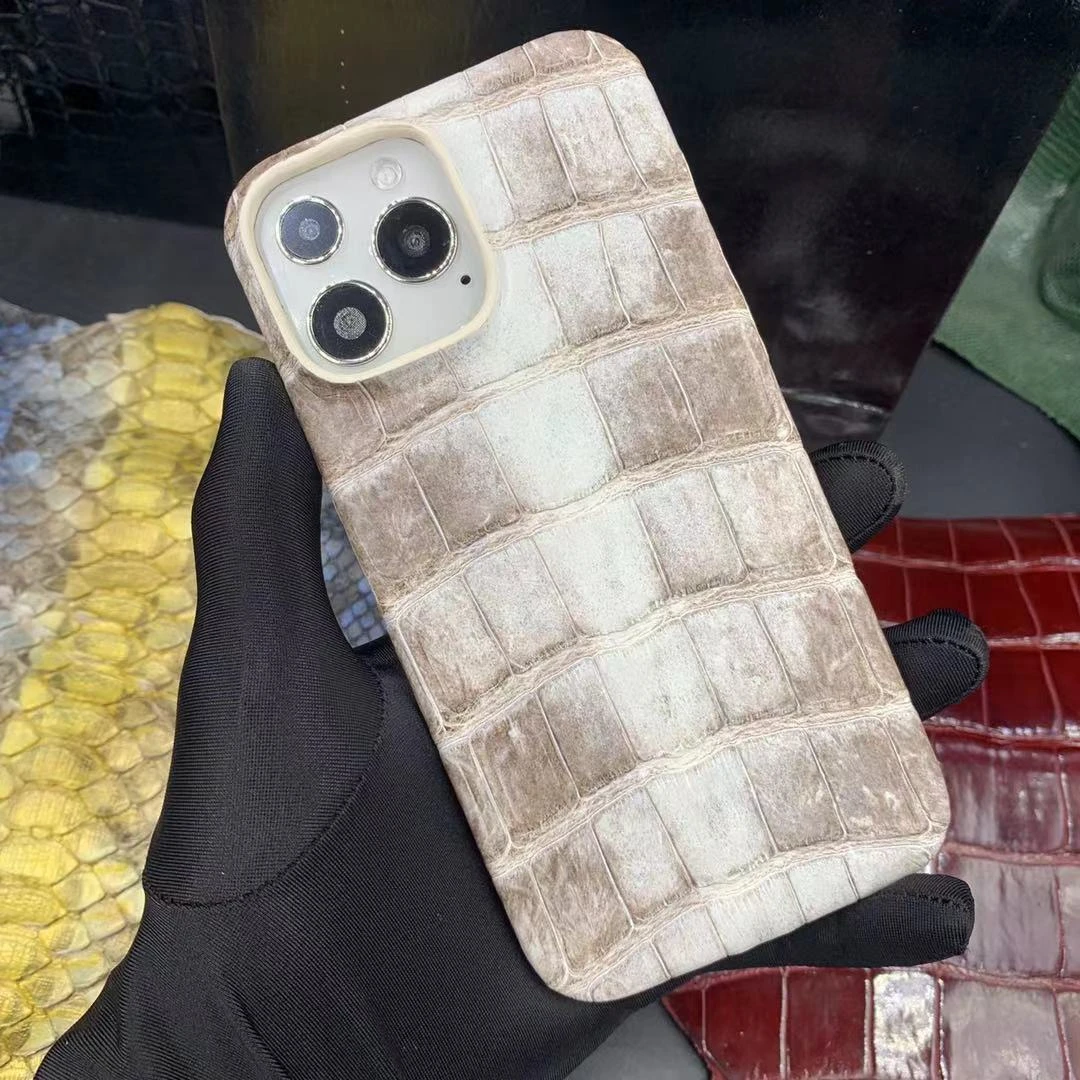 Custom Genuine Crocodile Leather Phones Case Customized Croco Croc Skin ...