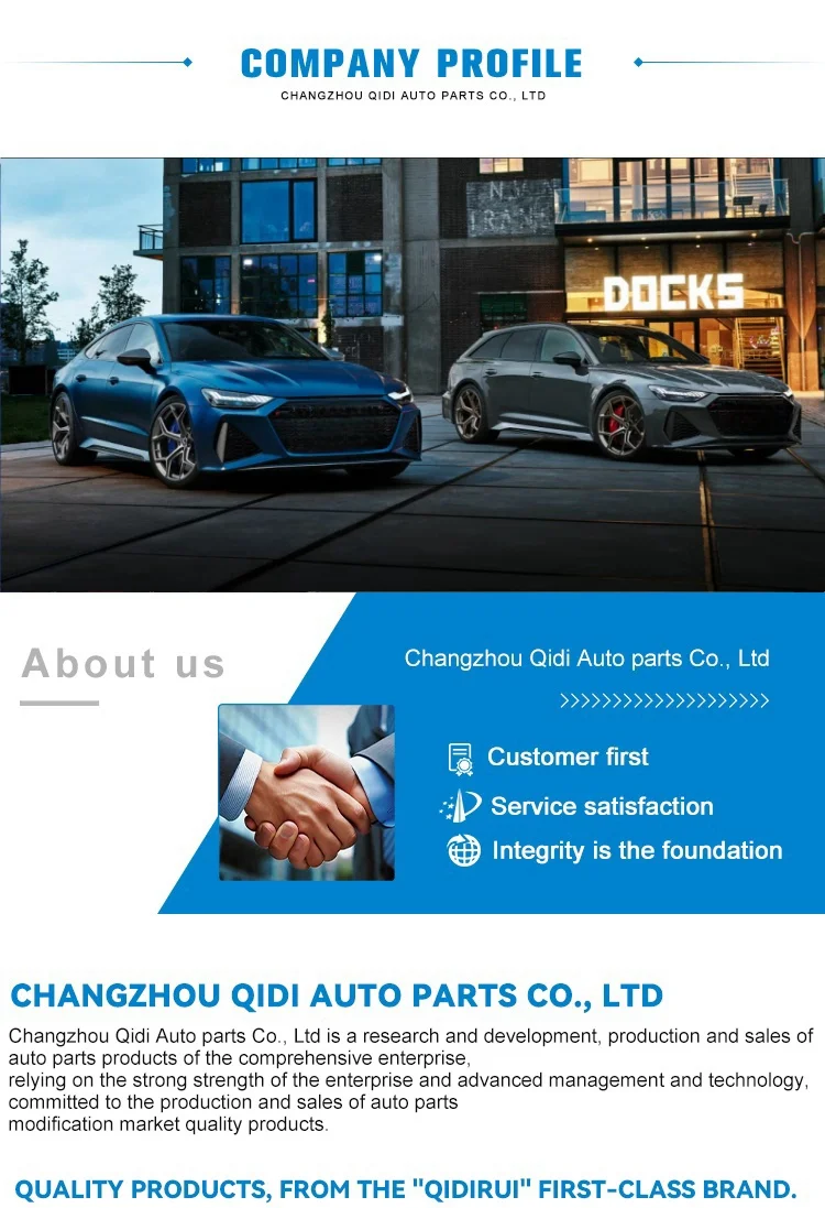 QIDI Auto Parts Body Kit Front Bumper Strip for AUDI 2020-2023 Q7 4M0 ...