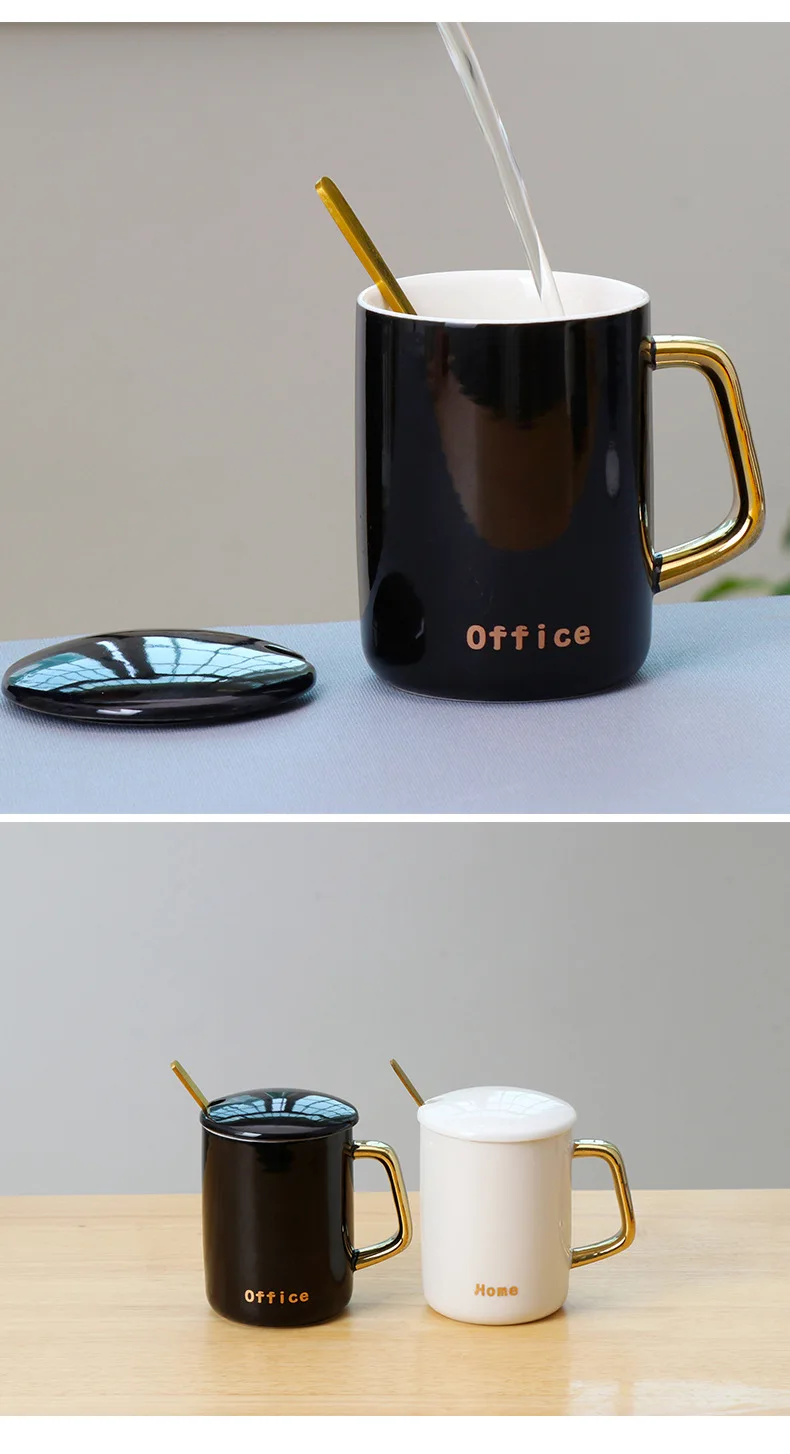 11oz Luxury Gold Mug - Custom Logo Ceramic Coffee Mugs