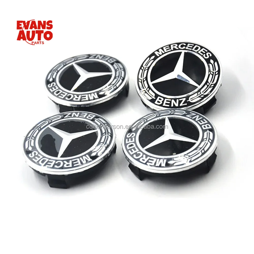 75mm Wheel Center Caps Wheel Hub Caps For Mercedes Benz Wheel Center ...