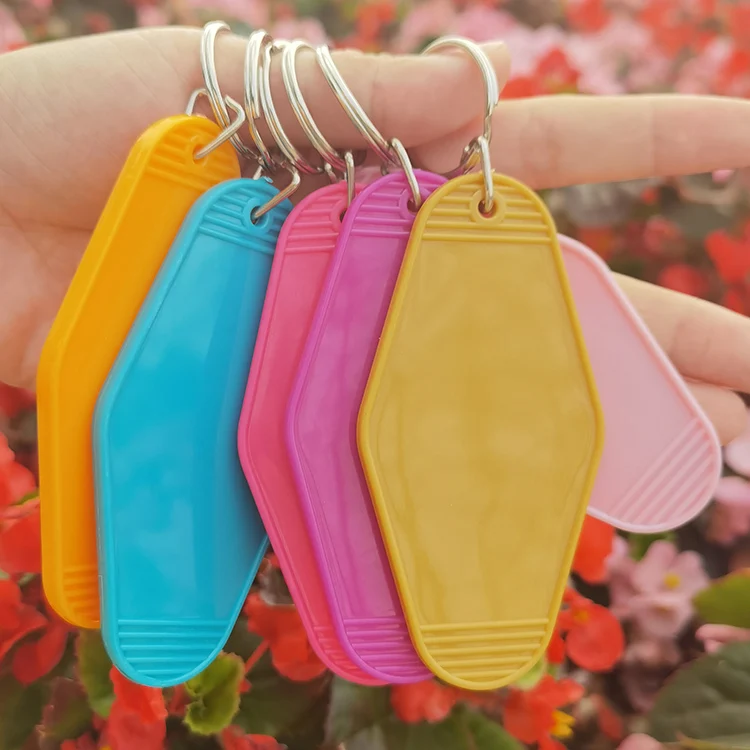 Kofei Custom Blank Hotel Key Chain Motel Key Tag Plastic Keychain Blank ...