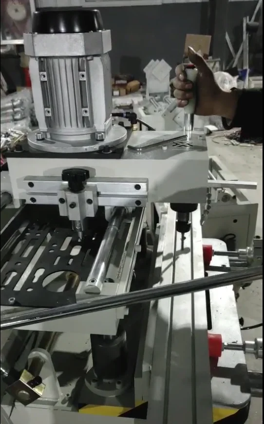 Multi-function Aluminum Upvc Profile Drilling Device Upgraded Double ...