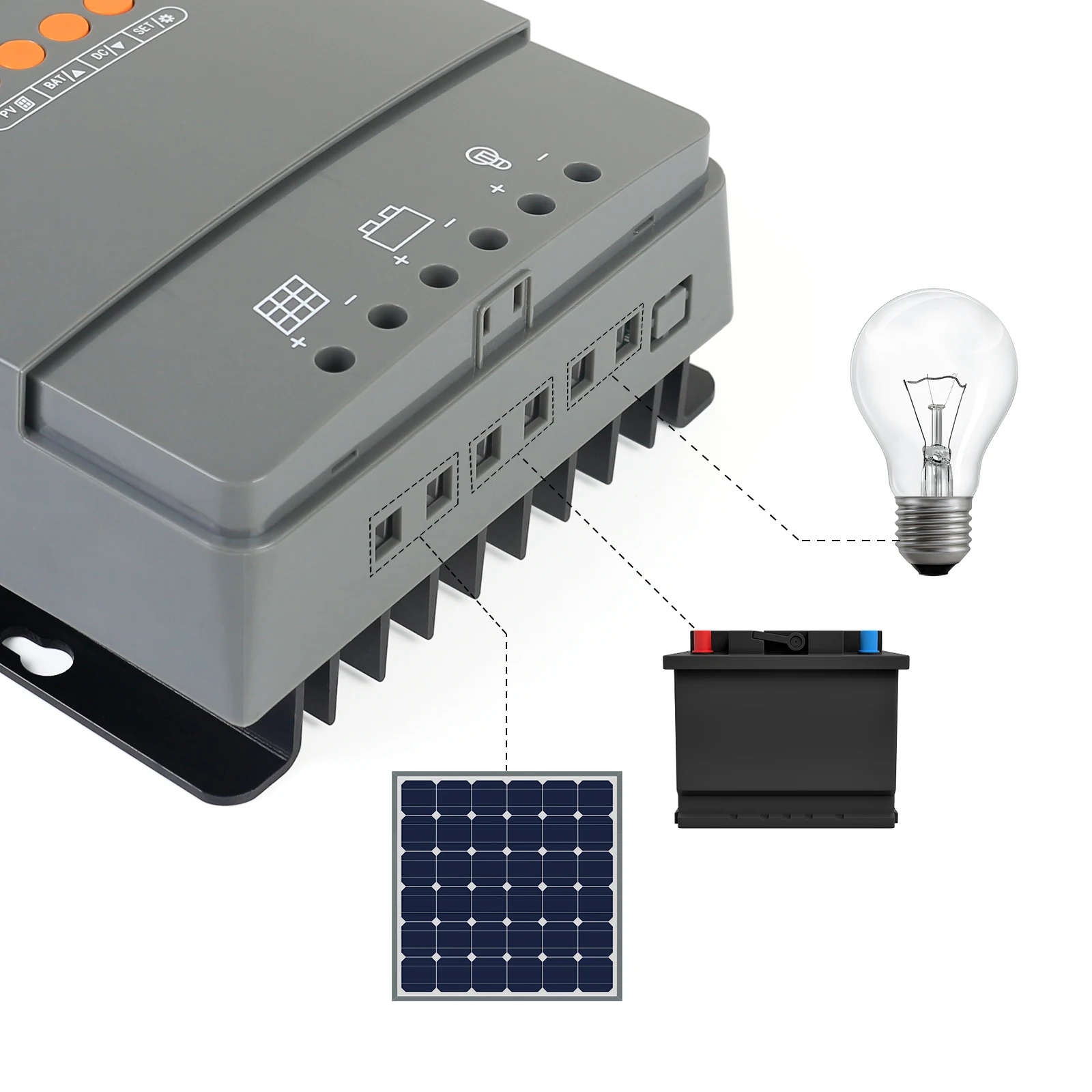 Powmr MPPT 60A 80A 100A Solar Charge Controllers - High Efficiency