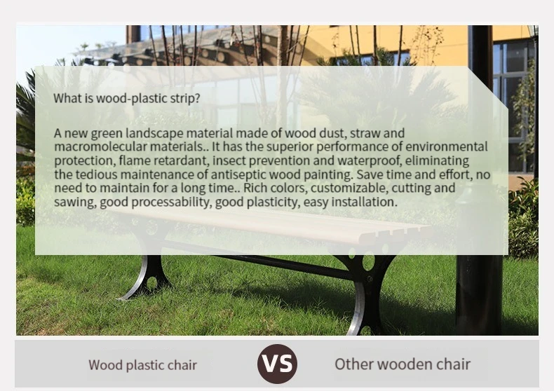 Eco-friendly Recycled Plastic WPC Bench Slats for Outdoor Furniture OEM