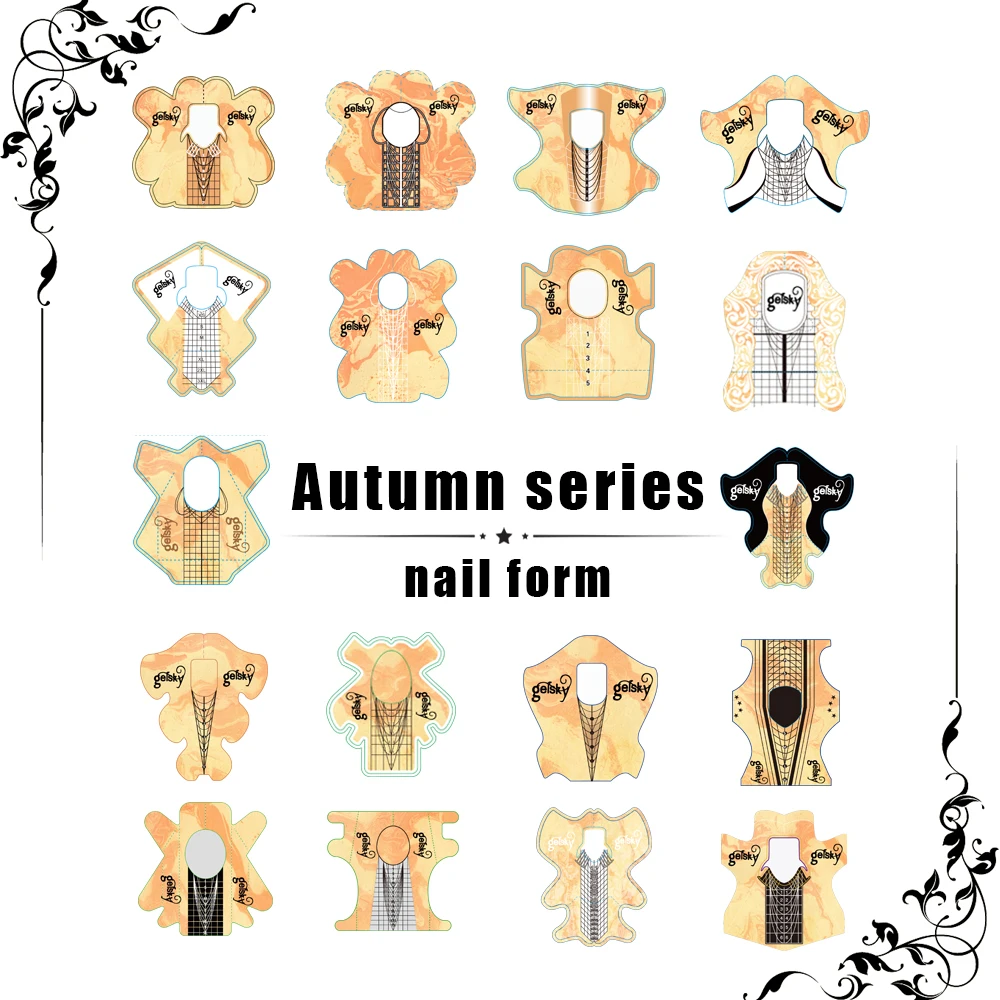 Gelsky Aluminium Nail Form Custom Private Label Package Nail Forms For ...