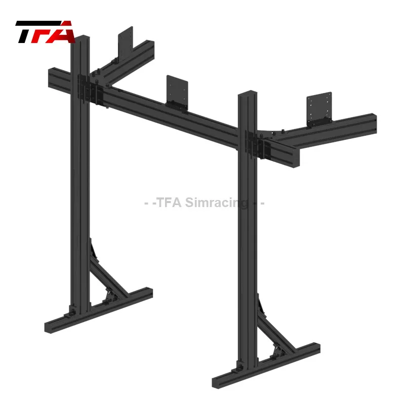 Compact Foldable Sim Racing Cockpit Monitor Stand Quick Release Mounts ...