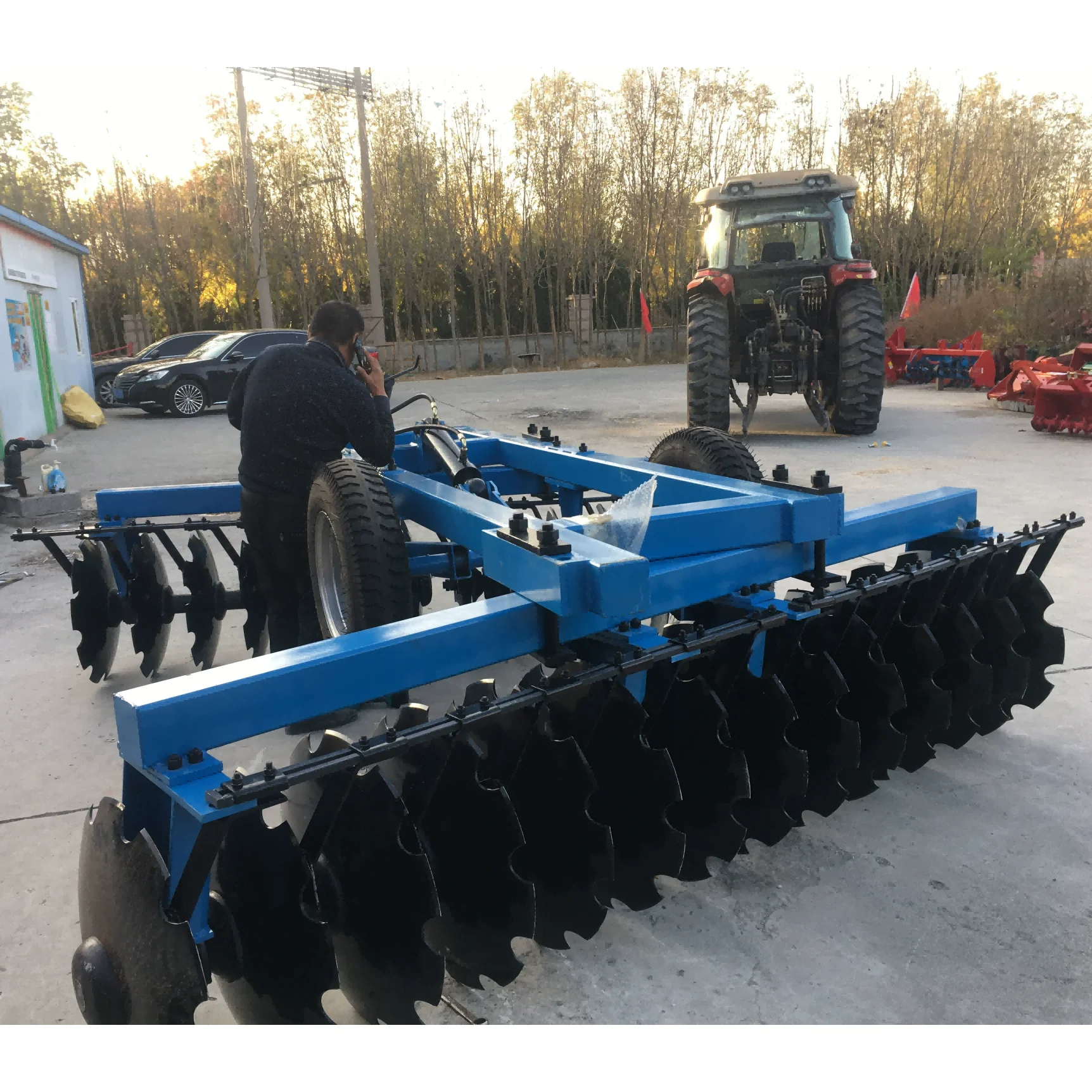 Disc Harrows 24 Inch - Heavy Duty Power Harrow for Tractors