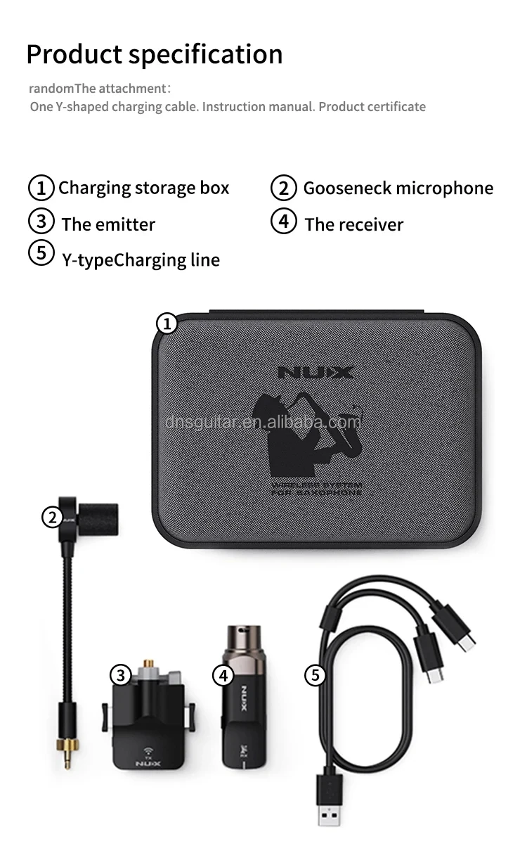 Wireless Saxophone Microphone System - NUX B-6 Transmitter