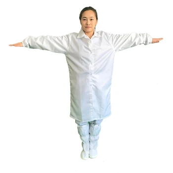 Custom Dustproof Antistatic Clothing Cleanroom Smock Suits Gown Esd Clothes - Buy Esd Smock ...