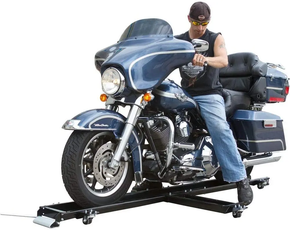 1250lbs Adjustable Motorcycle Dolly Stand - Easy Moving