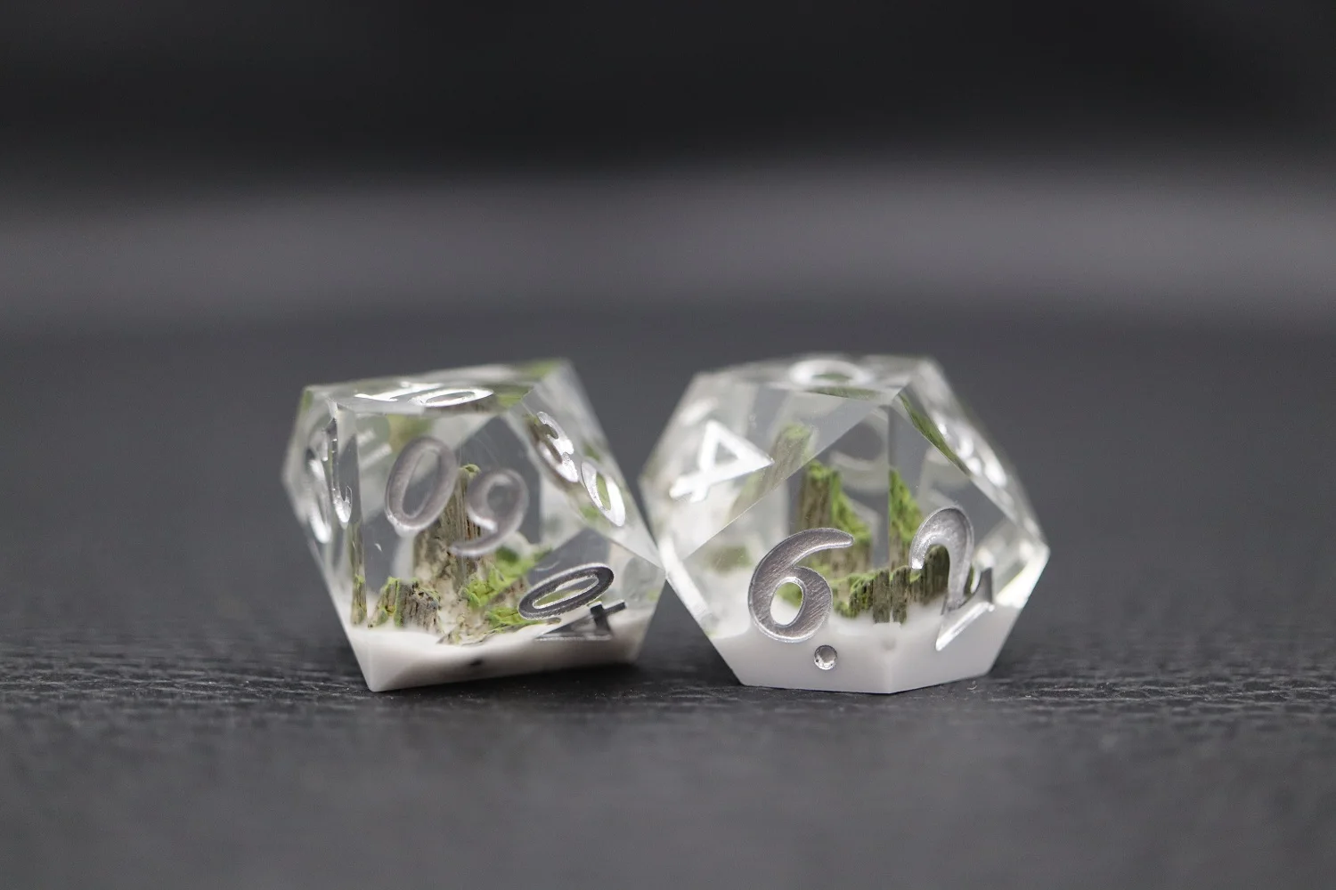 Customized Polyhedral Transparent Dnd Rpg 16mm Resin sharp Edge Dice ...
