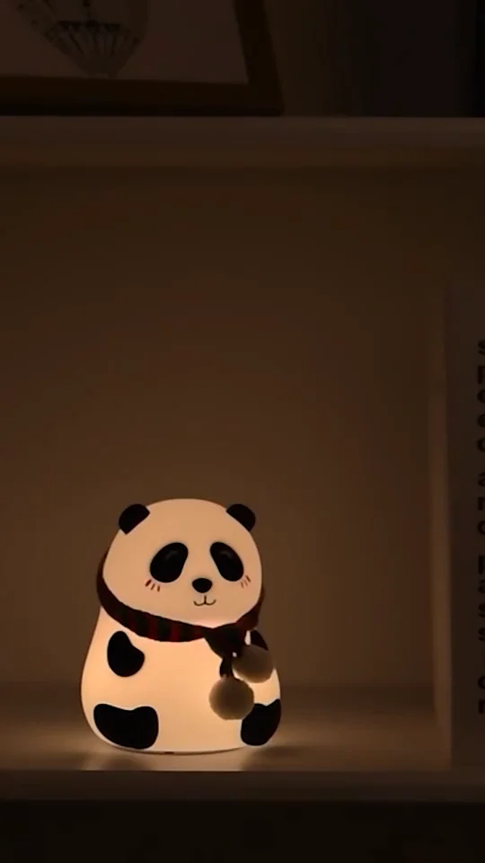 Yizhi Creative Mini Panda Silicone Lamp Usb Charging Colorful Pat Led ...