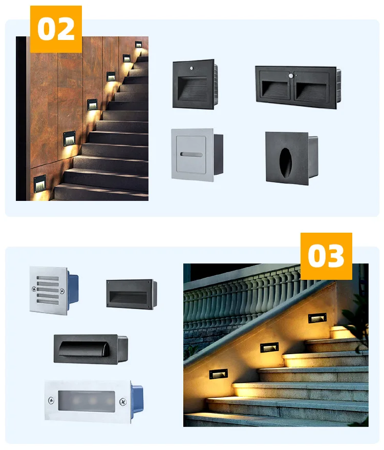 Modern 6W 6000K IP65 Outdoor LED Trimless Step Light Wall Mounted ...