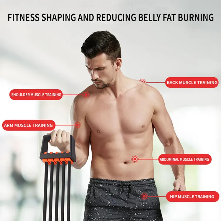 Wholesale Five Latex Tube Tensioner Exercises Adjustable Fitness Pull ...