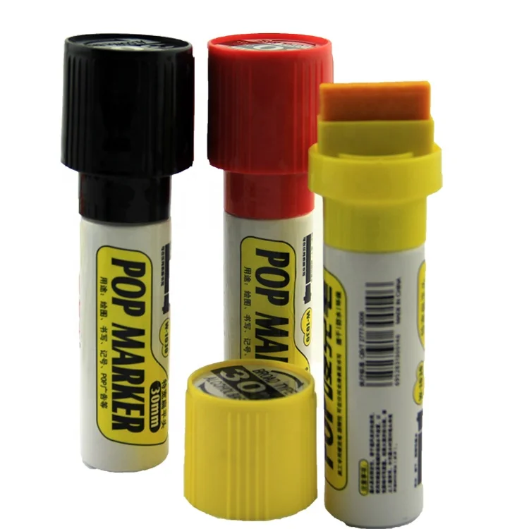 30mm Flat Tip Jumbo Refillable POP Marker - Permanent Paint