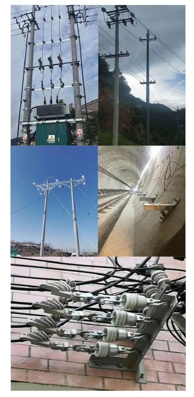 11KV 33KV Zinc Galvanized Steel Crossarm Brace for High Voltage