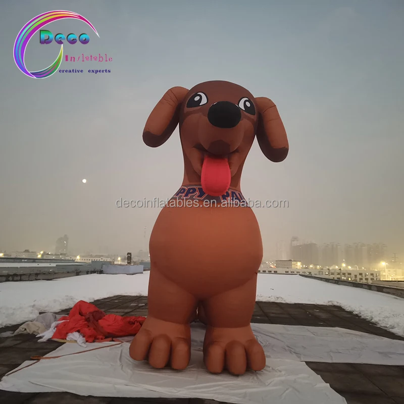 High Quality Inflatable Animal Model Brown Inflatable Dog - Buy ...