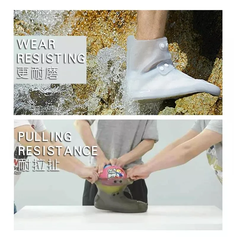 Pvc Shoes Cover Anti-slip Thickened Non-disposable Rubber Shoe Cover ...