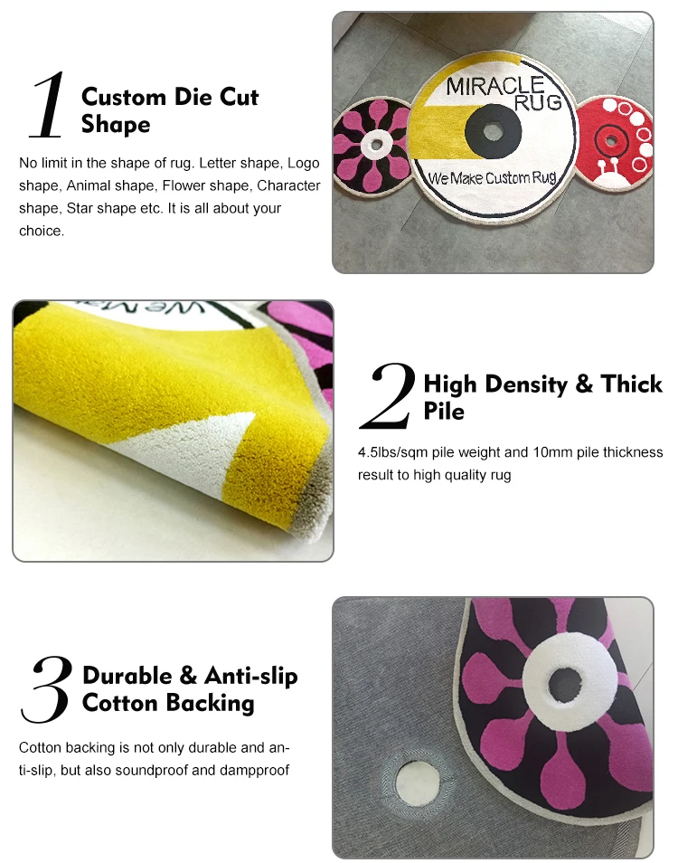 Modern Custom Made Logo Carpet Floor Rug Tufted Carpet Custom Design ...