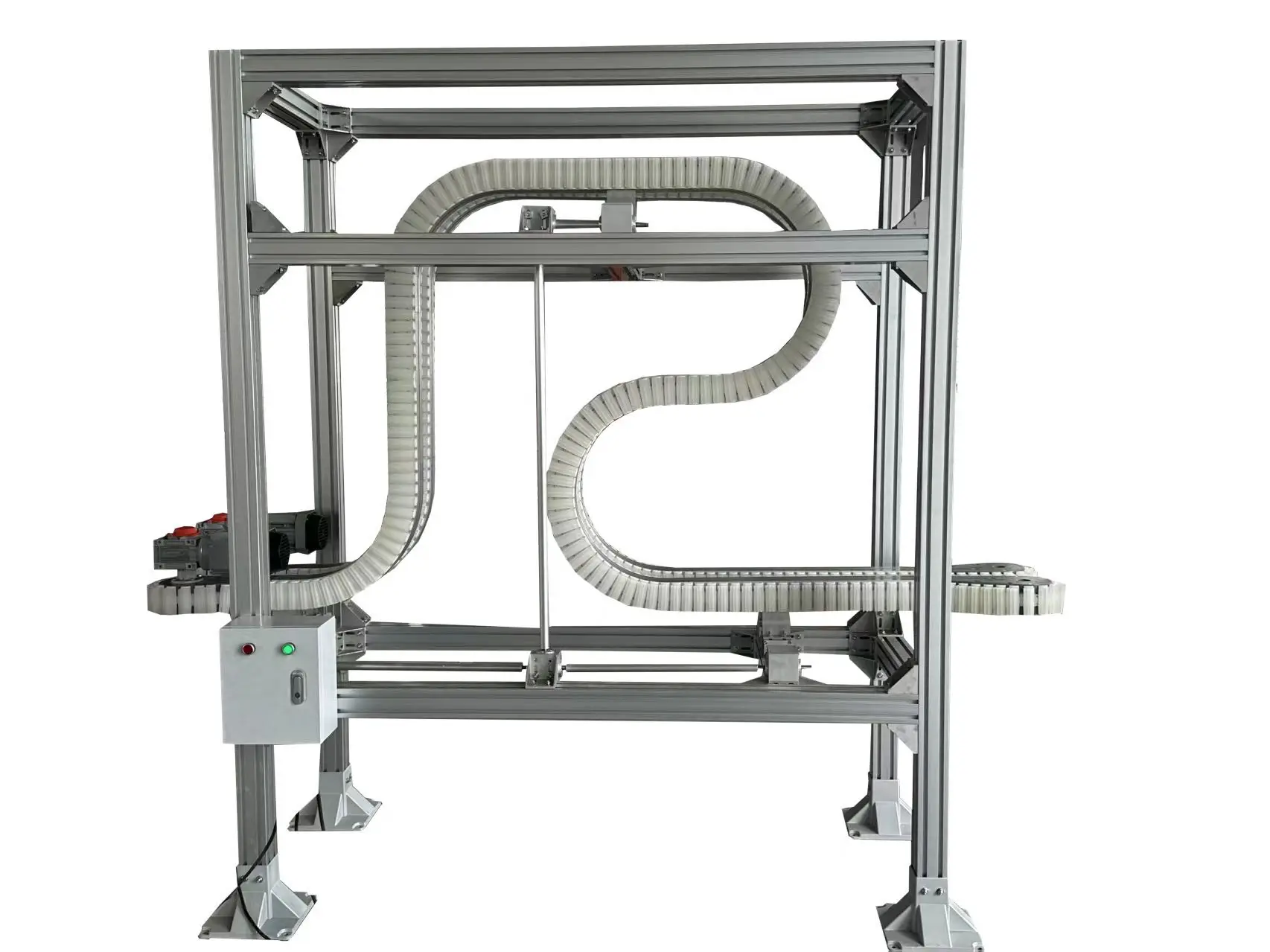 High Quality Aluminium Modular Vertical Lift Spiral Conveyor System for ...