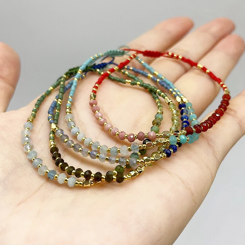 Handmade Adjustable Multilayer Stackable Bohemian Beaded Bracelets Set Wholesale For Women - Buy ...