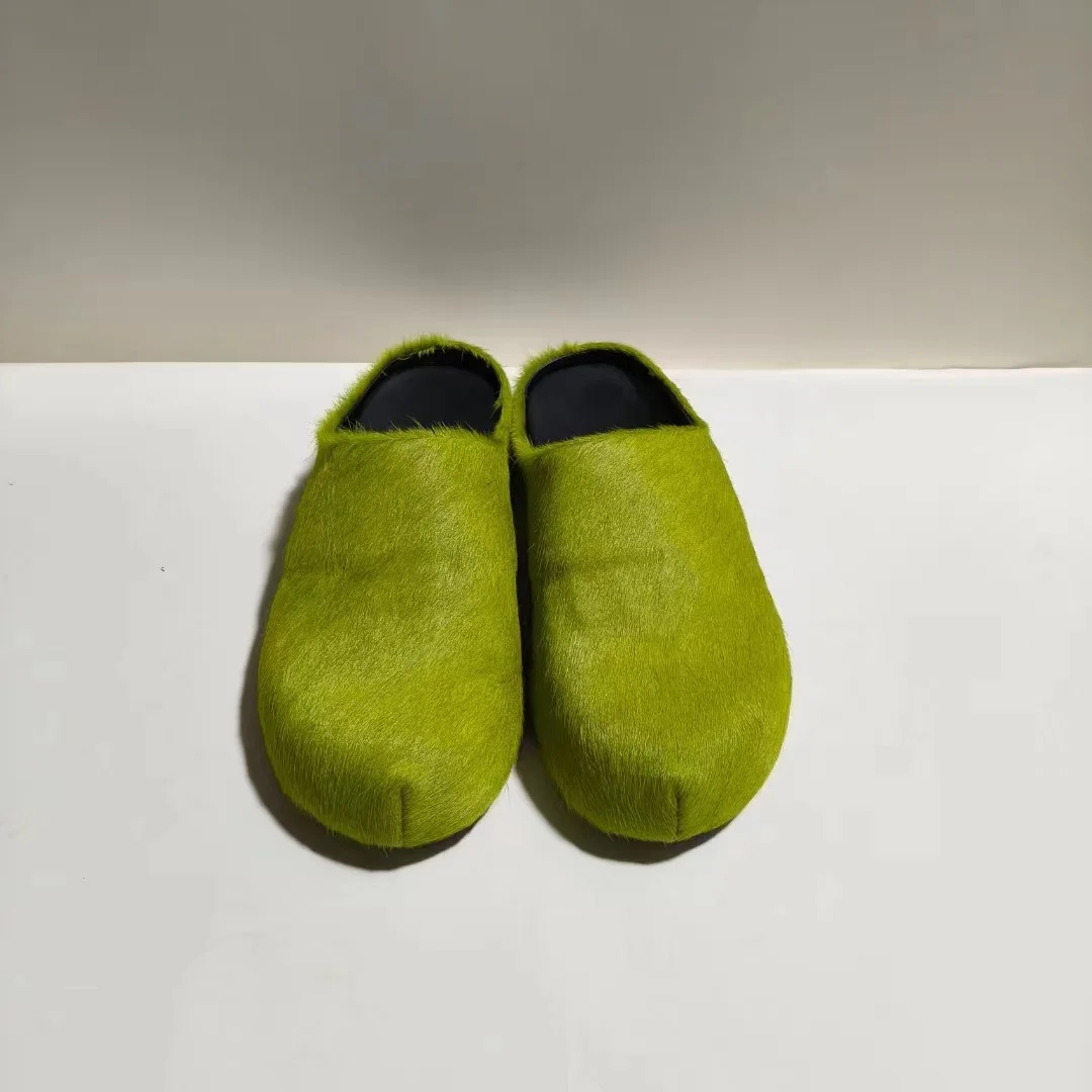 Wholesale Factory Custom Women Men Flat Wool Casual Thick-soled ...