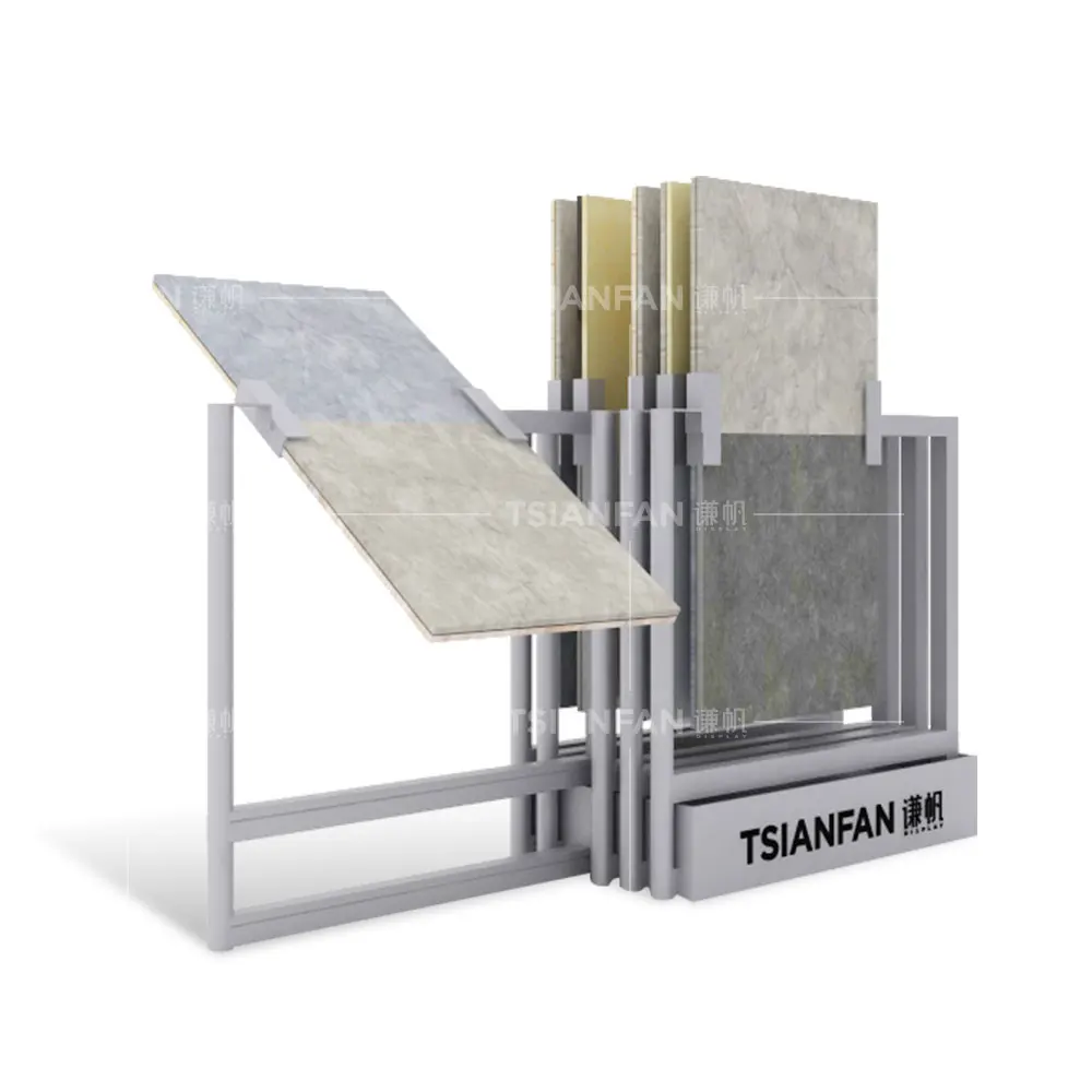 Modern Iron Sliding Granite Marble Frame Push-pull Tile Displays Panel ...