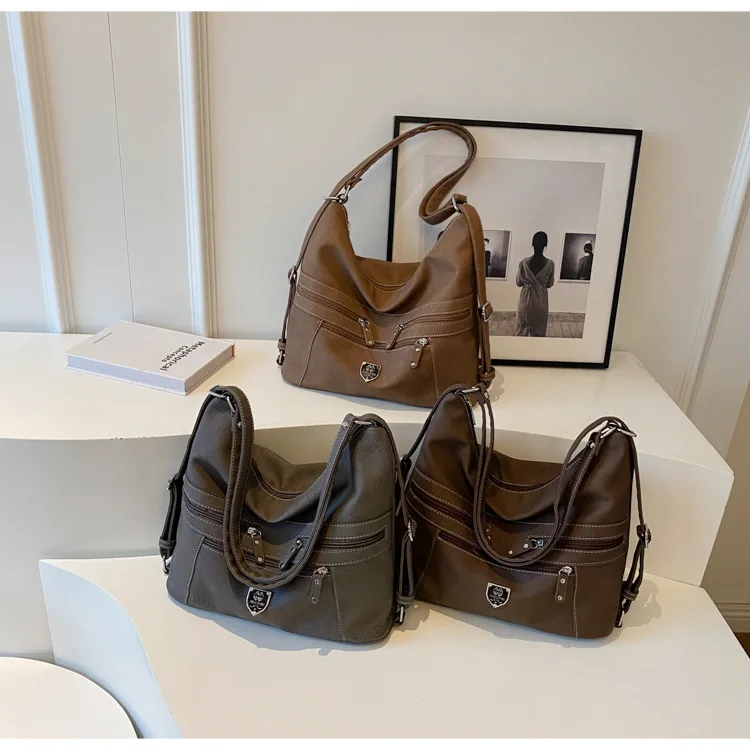 Korean Version Large-capacity Underarm 2024 New Retro Fashion One ...