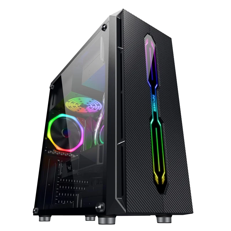 SAMA OEM Gaming PC Case - ATX Mid Tower with ARGB Strip