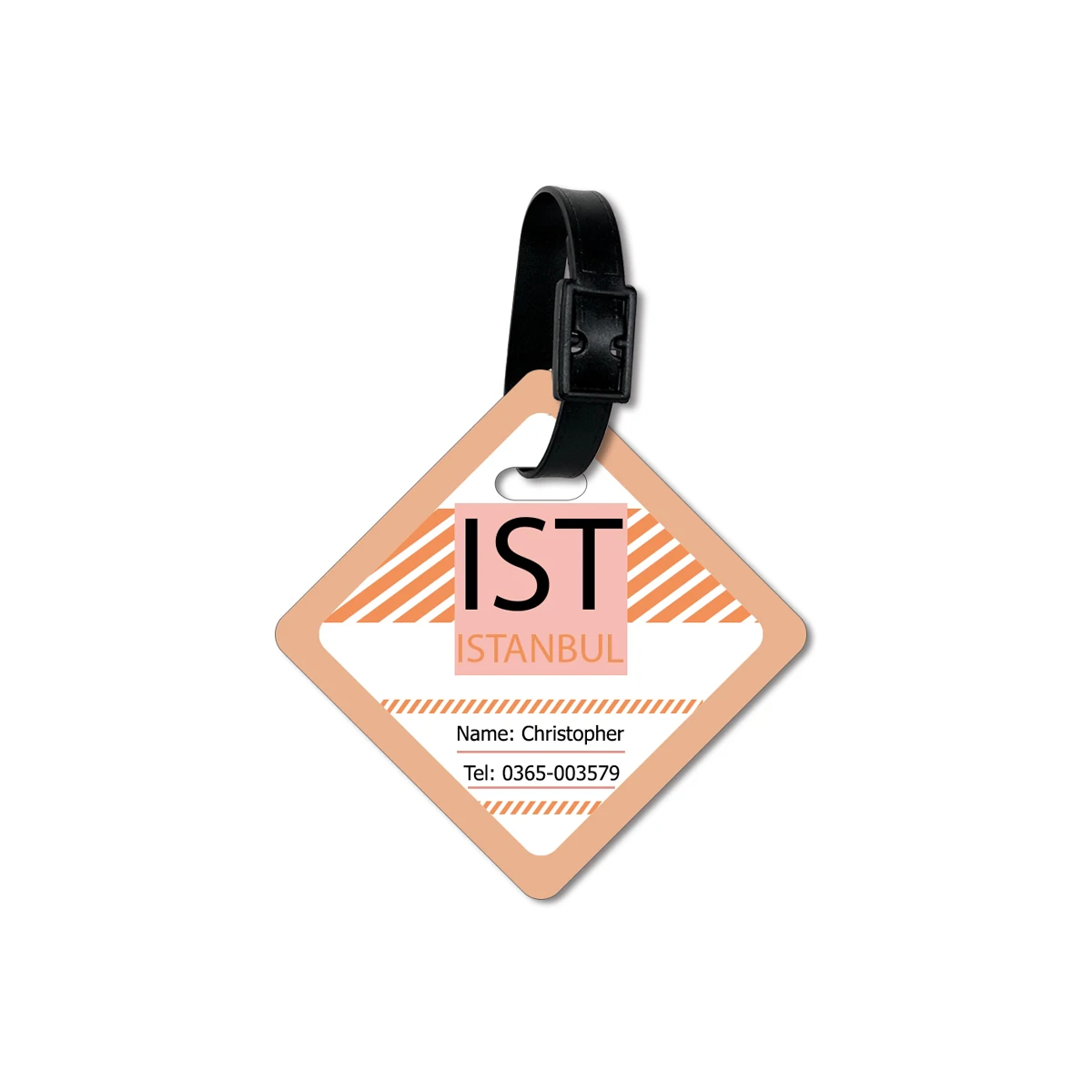 BEAUTYSUB 1.3mm Double-sided HD Sublimation Aluminum Luggage Tag Metal ...