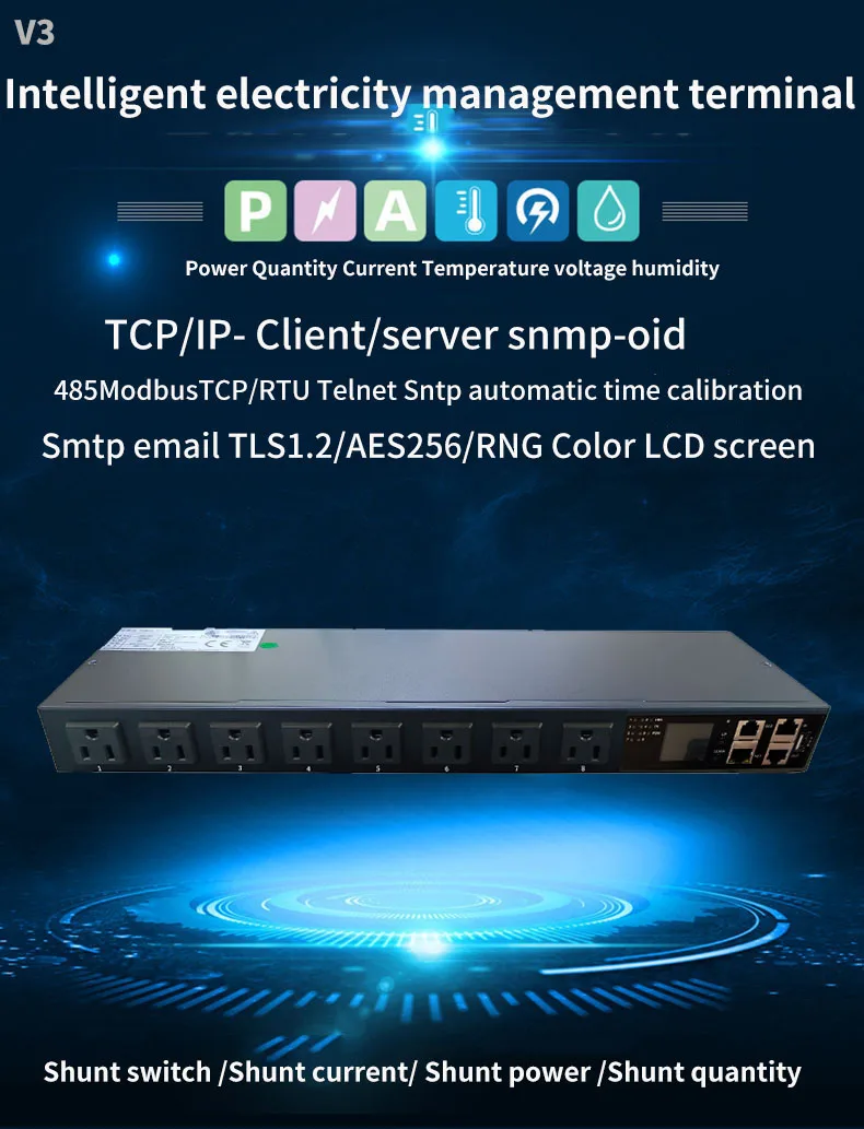 42u Network Server 42u Cabinet Rack Clever Pdu 32a 230v 7kw 8 Slot ...