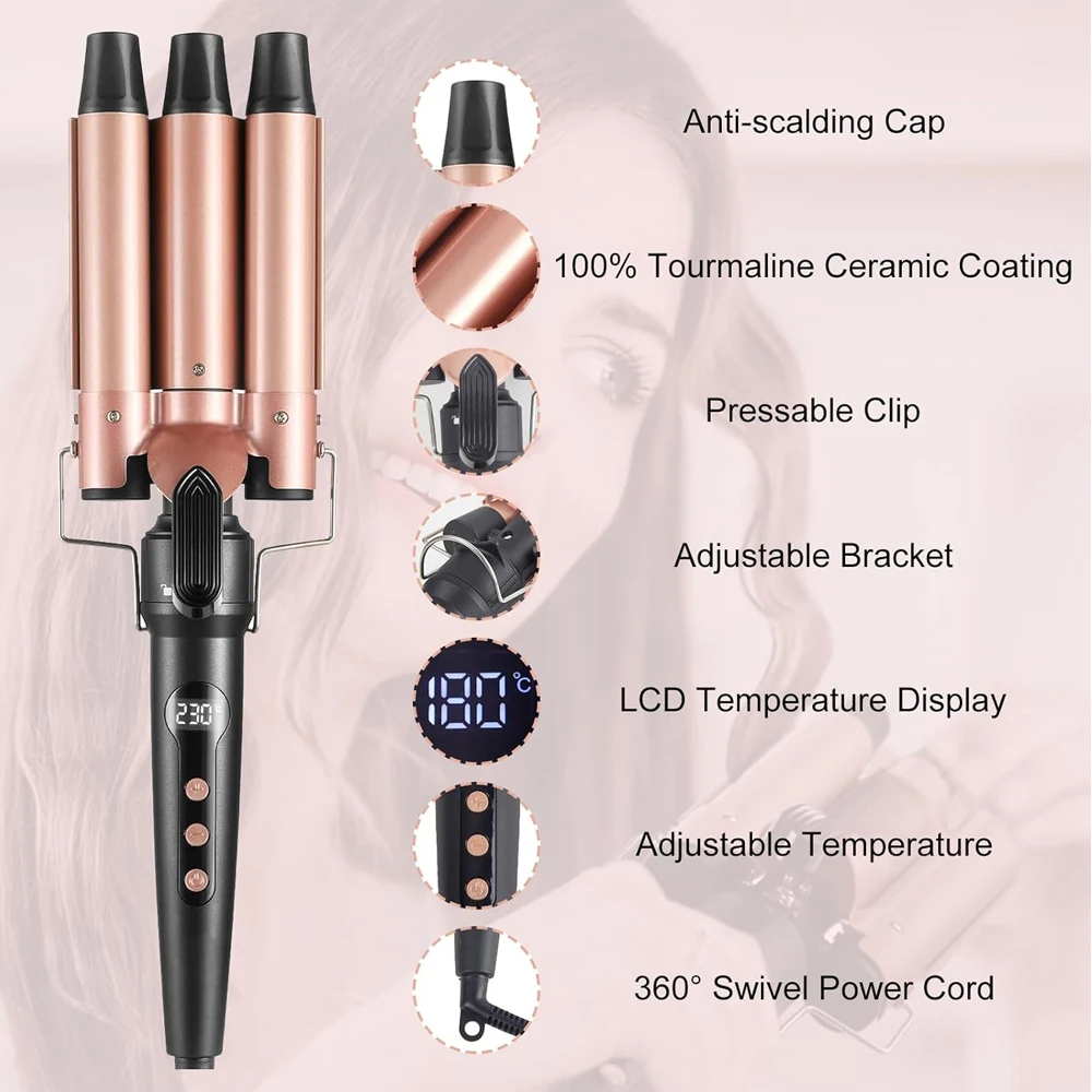 Professional 5-in-1 Hair Styling Set PTC Fast Heating Ceramic Hair ...
