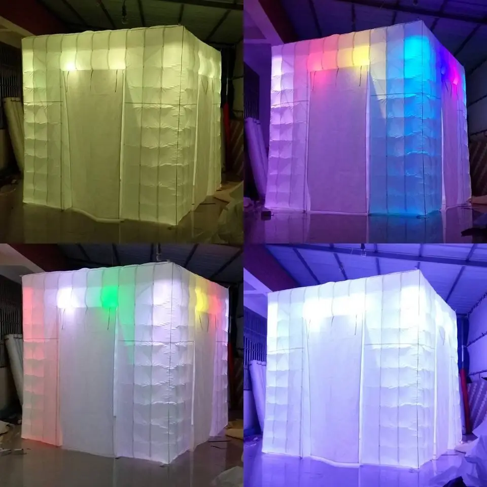 Inflatable Photo Booth Enclosure Inflatable Cube Photo Booth With Led ...