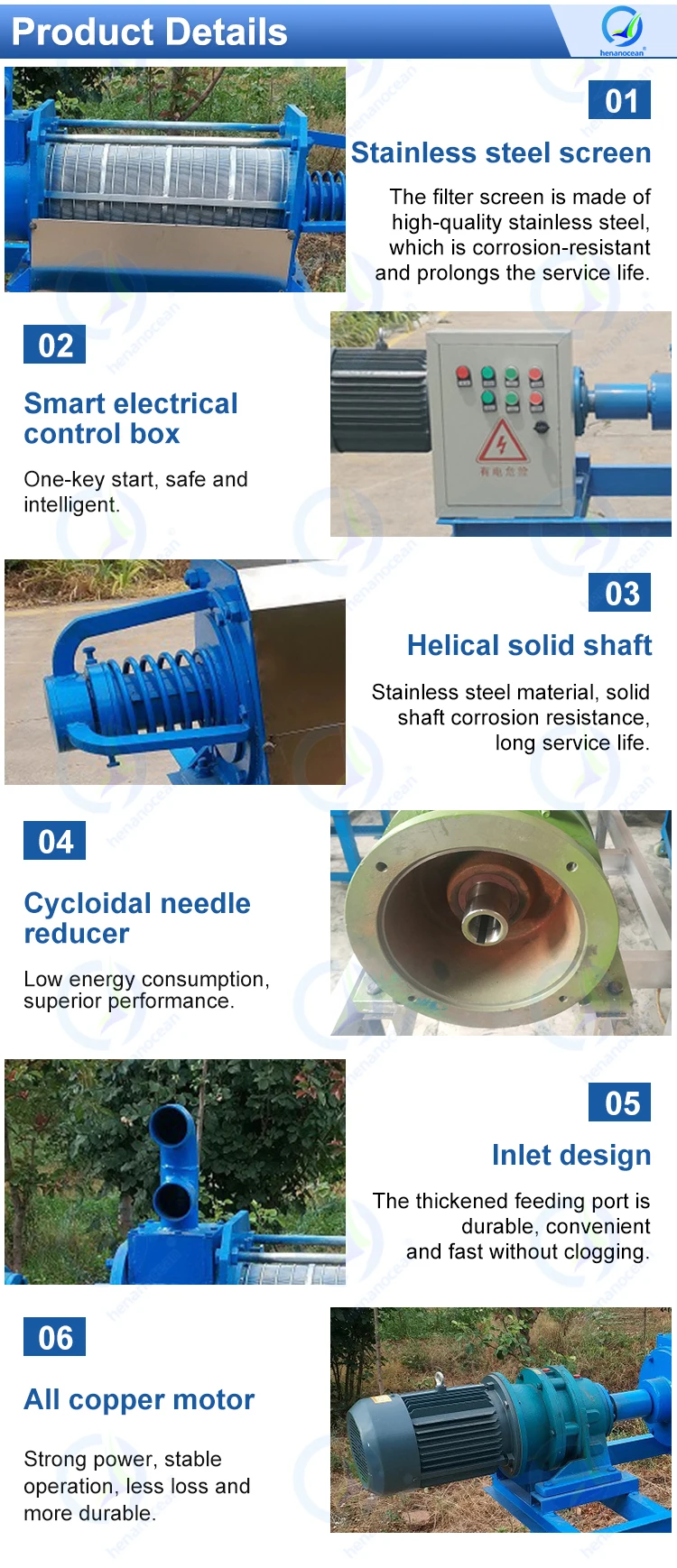 Fecal Separator Poultry Farm Separate Cow Dung Dryer Dewater Machine ...