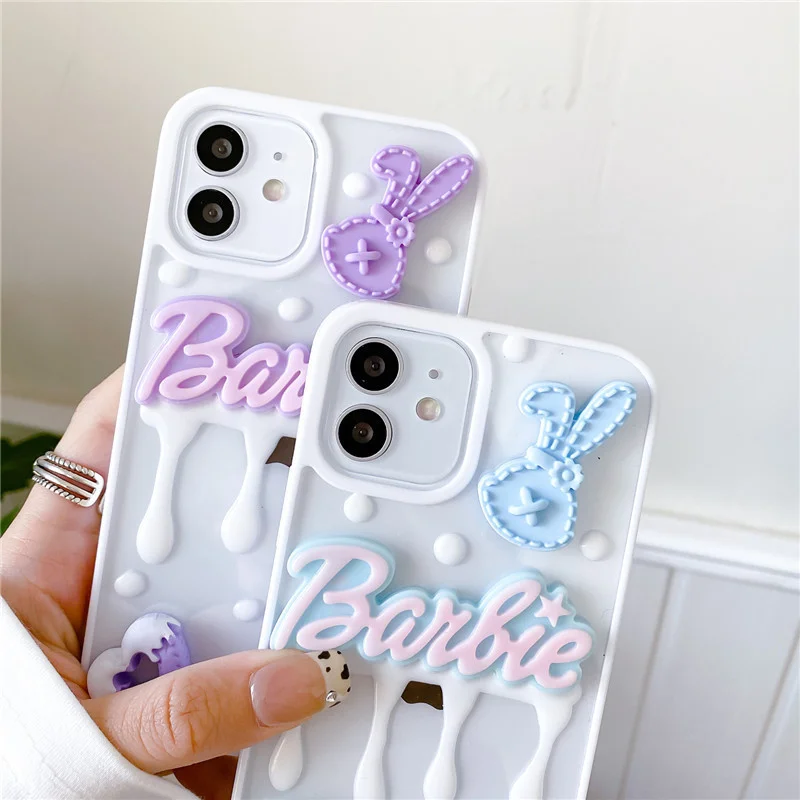Cartoon Cute Candy Animal Cream Texture Phone Case For Iphone 14 Pro ...