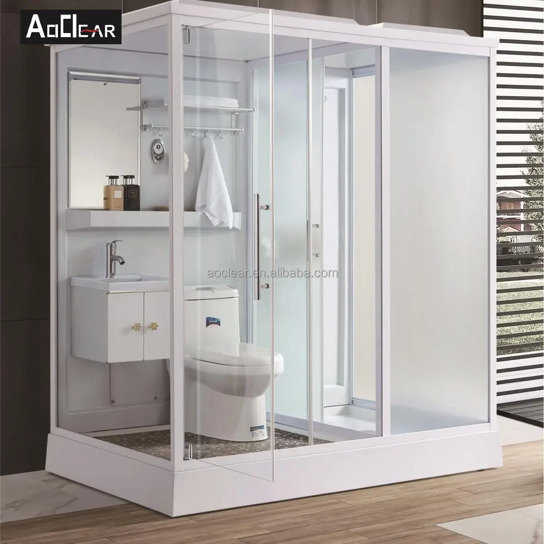 Prefab Modular Pod Bathroom - Steam Shower & Toilet Cabin