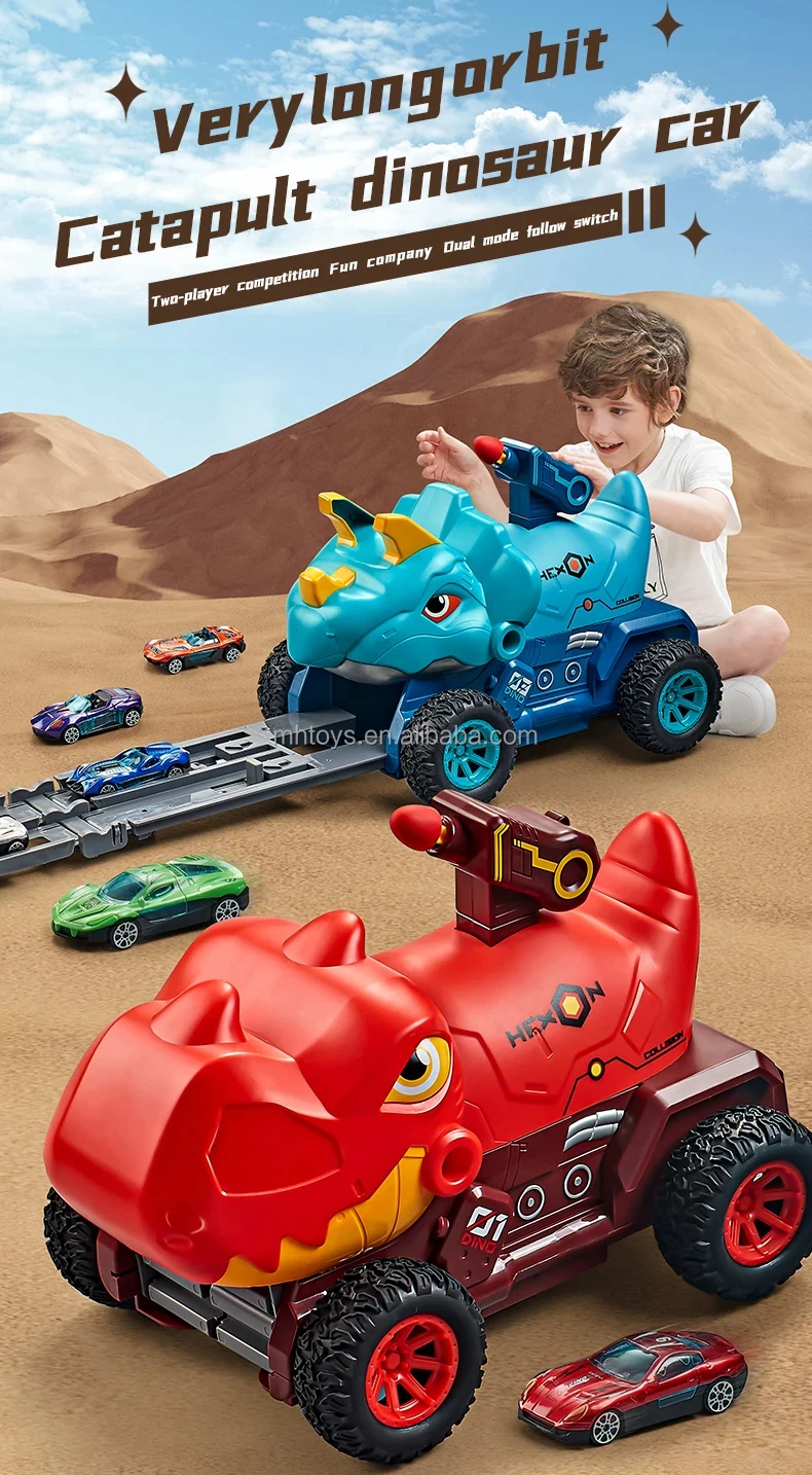 Inertial Catapult Dinosaur Truck Deformed Ejection Foldable Track ...