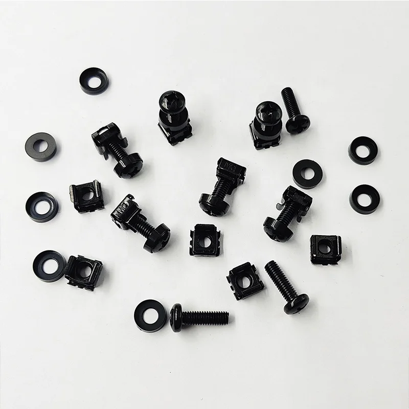 Black 8mm Lock M4 M6 M8 Cage Nut Fastener with Screws| Alibaba.com