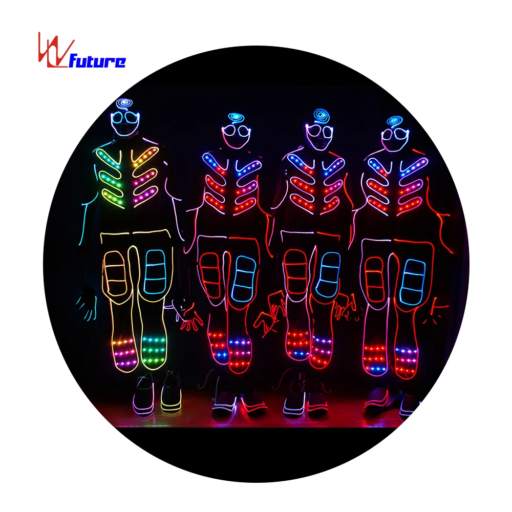 Dmx Tron Dance Costume,Synchronous Led Tron Costume - Buy Led Light ...