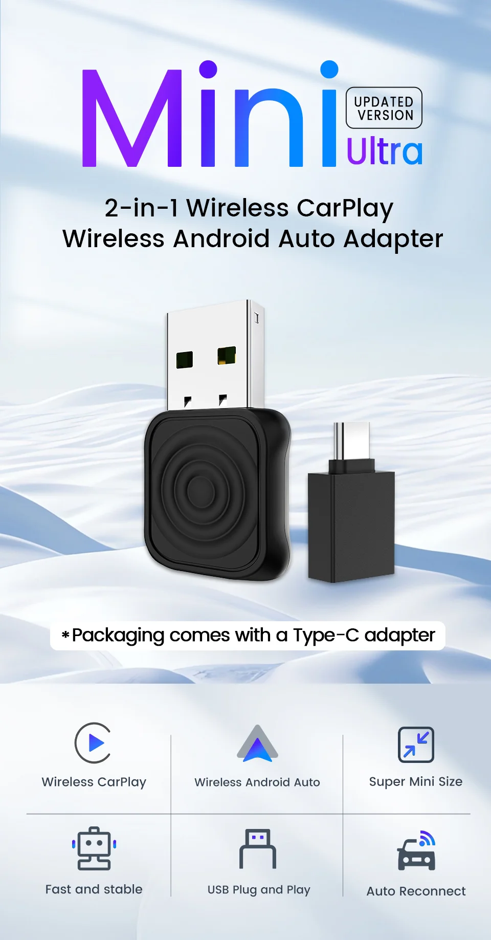 Carlinkit Carplay Ultra - Universal Wireless Smart Car Module