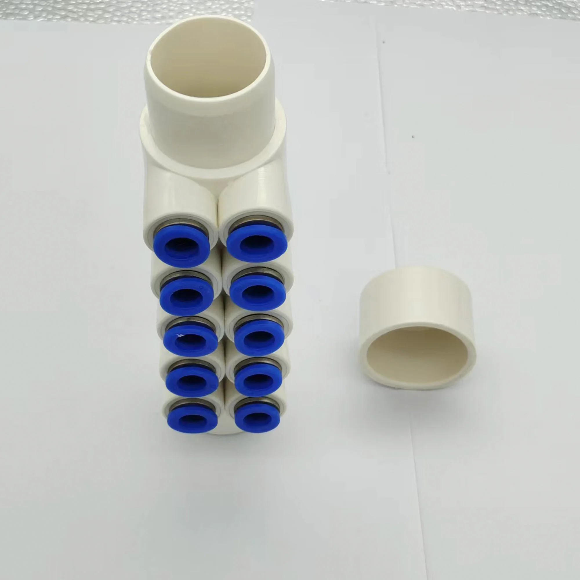 10 Outlets Air Plastic Manifold Multiple-hole Intake Manifold Quick ...
