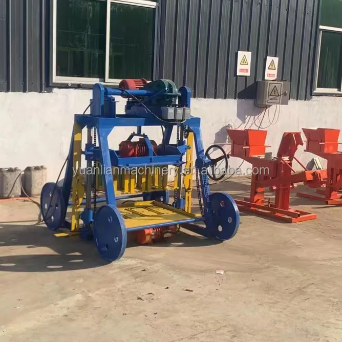 Movable Block Moulder Engines Cement 500 Small Scale Concrete Mini ...