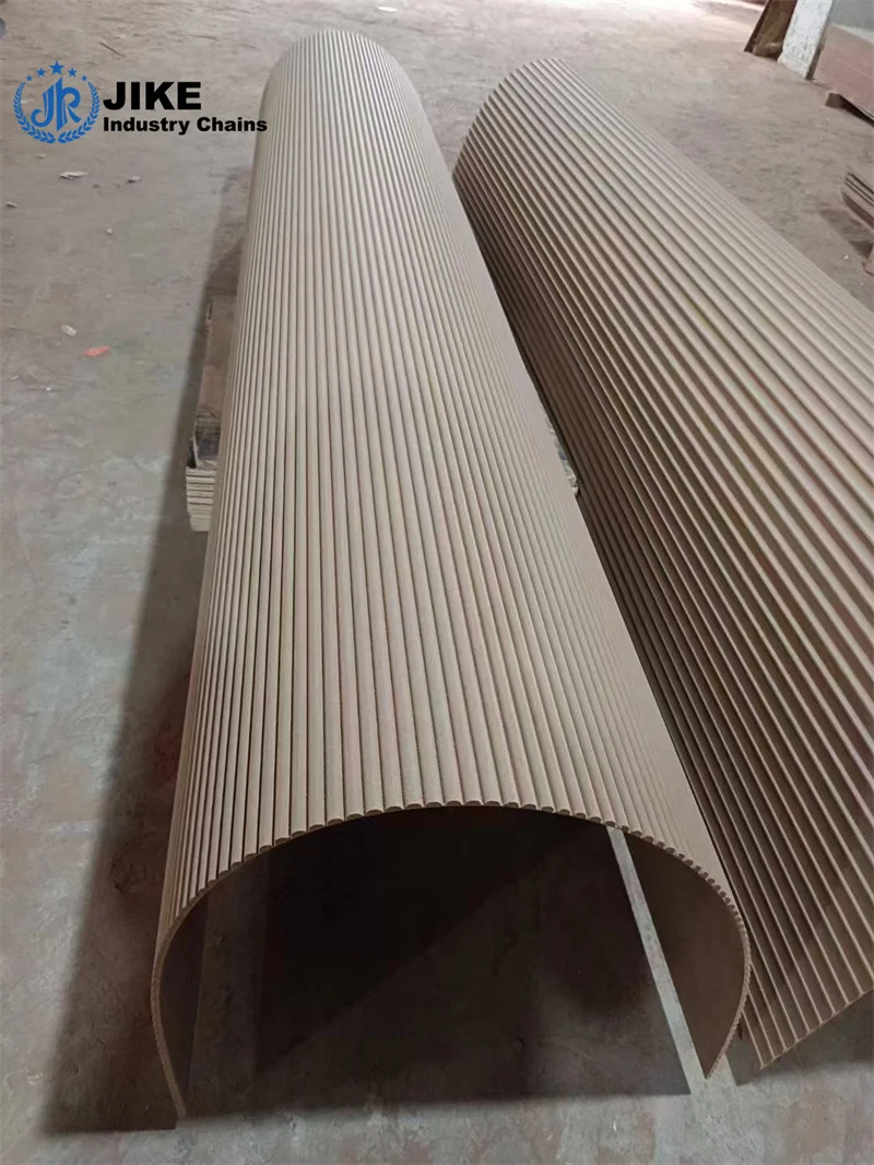 Versatile Wall Design with Flexible Bendable Wood Panels