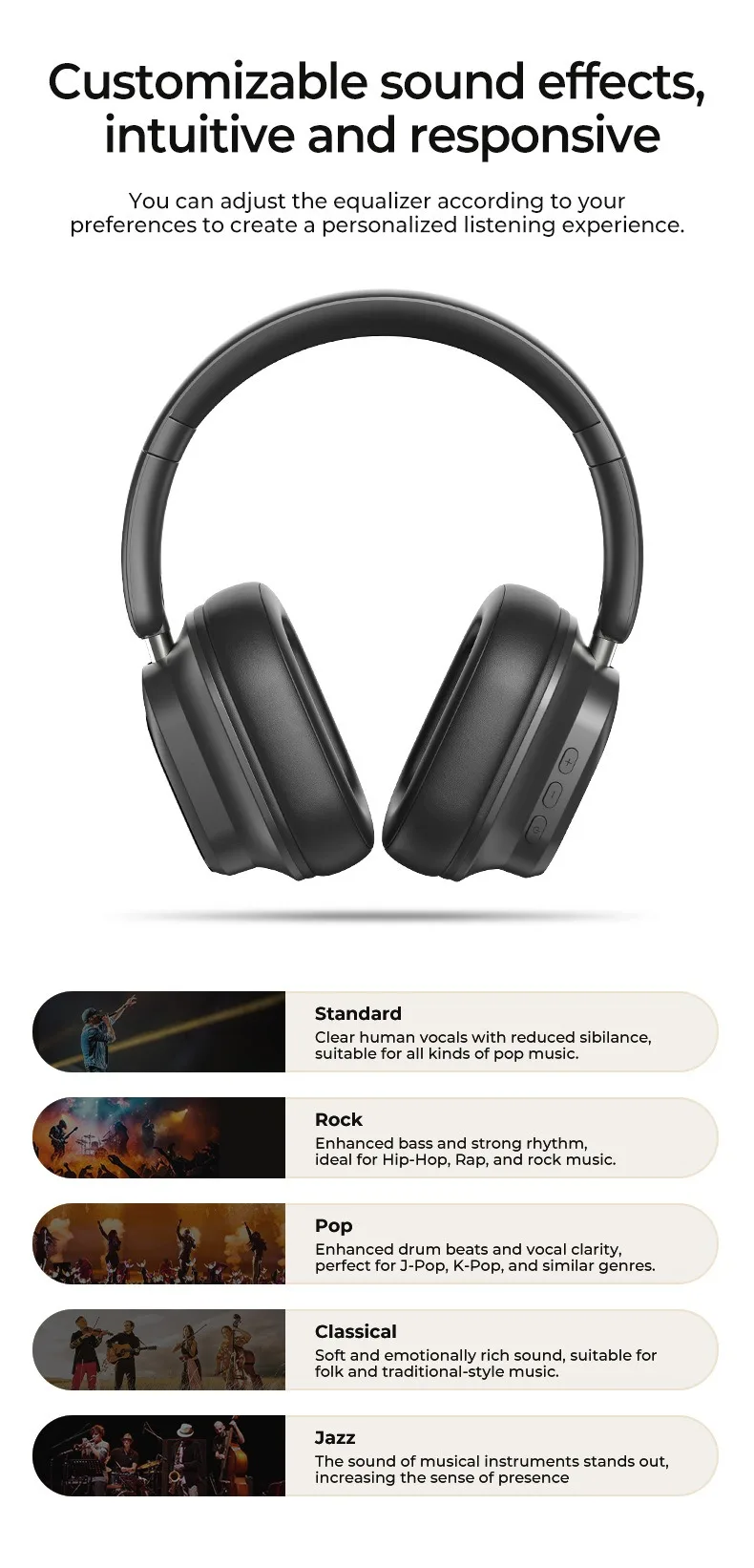 Miniso G90 Bluetooth Headset - ANC, Stereo, and Touch Screen