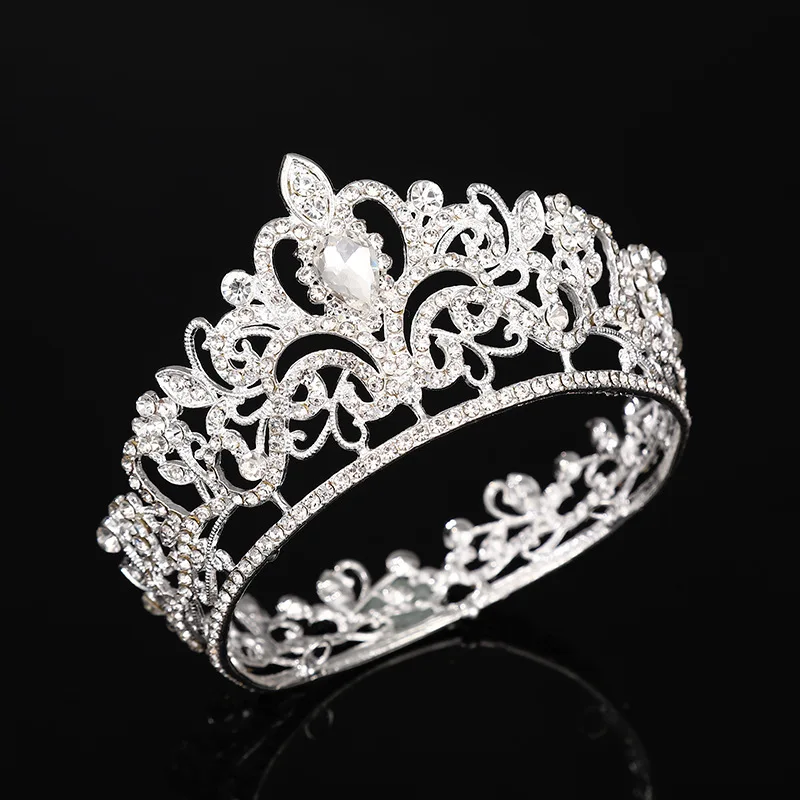 Mini Gold Crystal Pearl Tiara Cake Topper Vintage Wedding Cake Crown ...