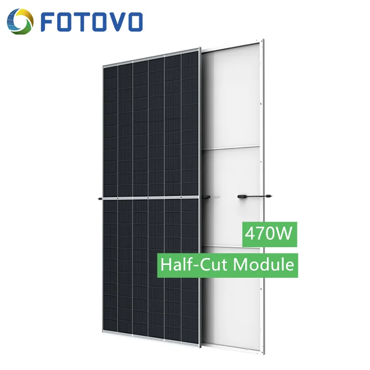 Fotovo Pv Module 475w Half-cut Technology P-type Mono-crystalline Mono-facial Single Glass ...