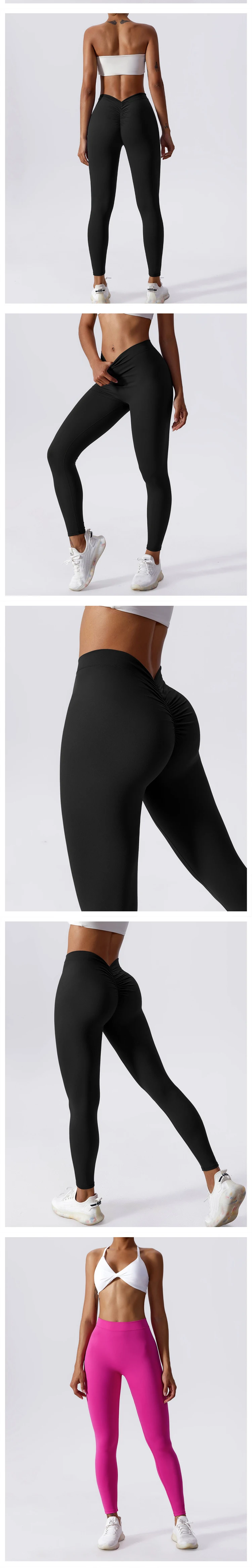 Women's Scrunch Ruched Butt Lifting Booty Enhancing Leggings High Waist ...